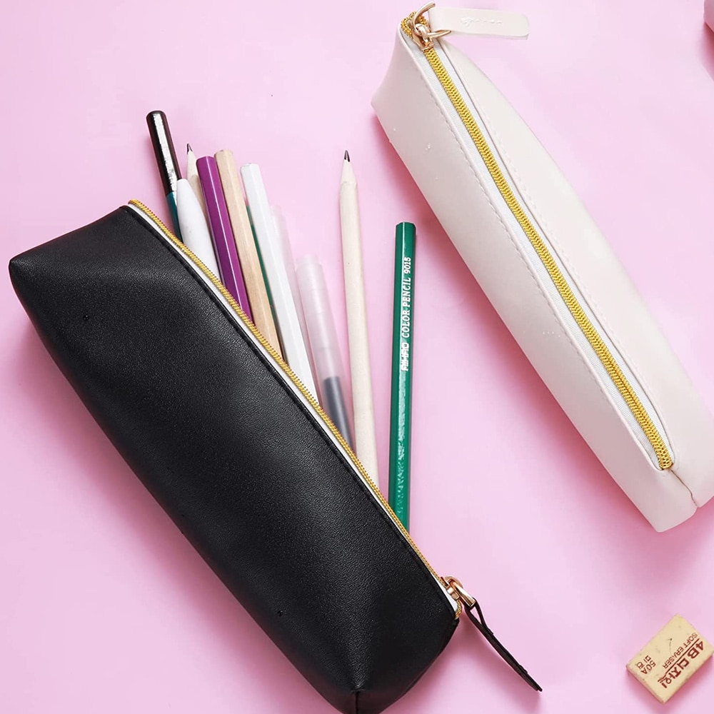 Set 2 penare, GelldG, PU, Negru/alb - eMAG.ro