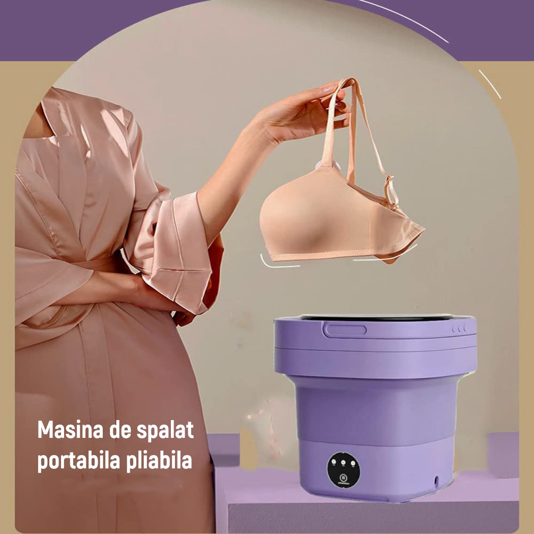 Masina de spalat rufe, Vaxiuja, Pliabila, Antibacterian ion de argint ...