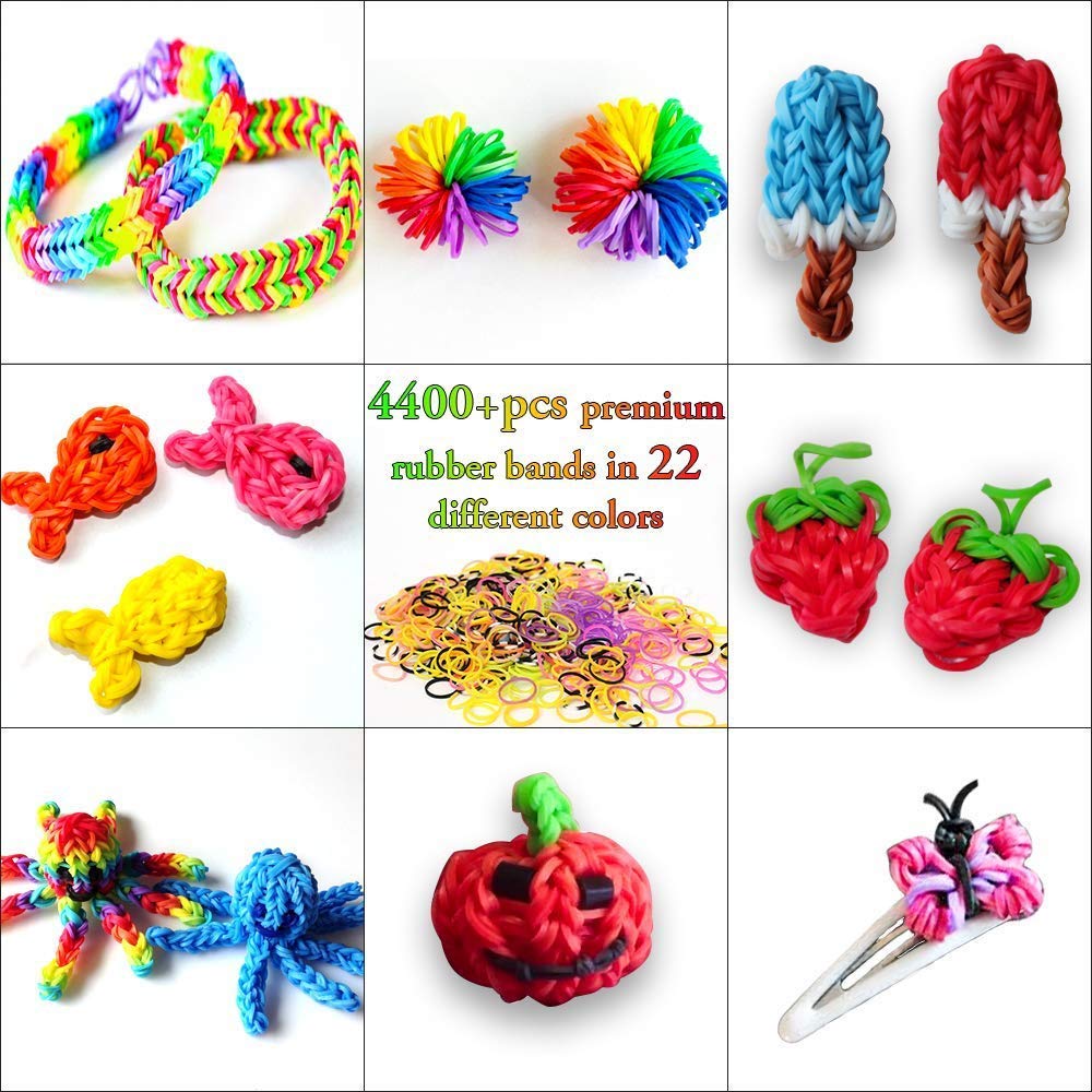 Set de creatie bratari cu 4400 elastice, Zola®, accesorii incluse ...