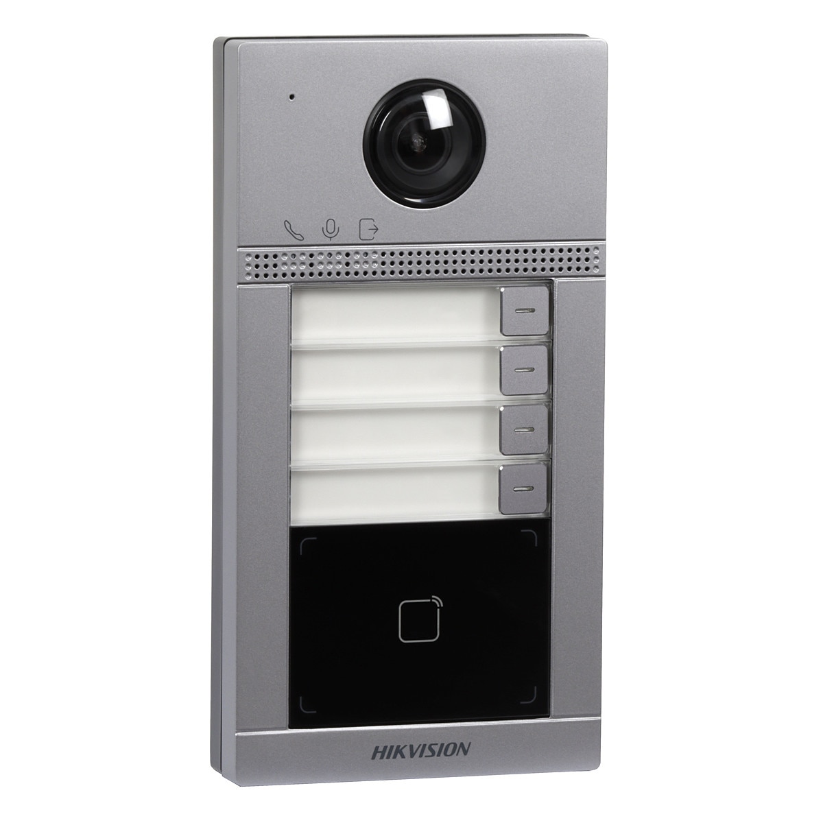 Videointerfon de exterior IP WiFi Hikvision DS-KV8413-WME1(B), 2 MP, 4 ...