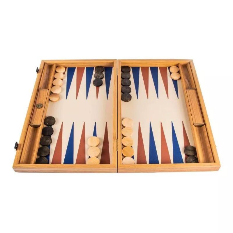 Joc table, Manopoulos, backgammon, Design Champagne Beige, 48x30cm ...