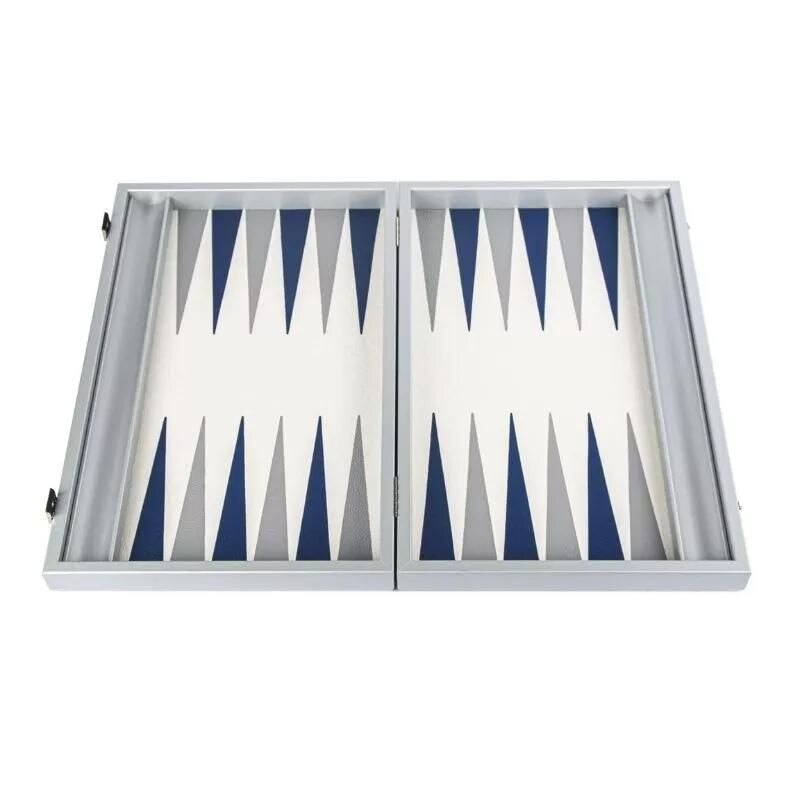 Joc table, Manopoulos, backgammon, Design Navy Blue, 48x30cm - eMAG.ro
