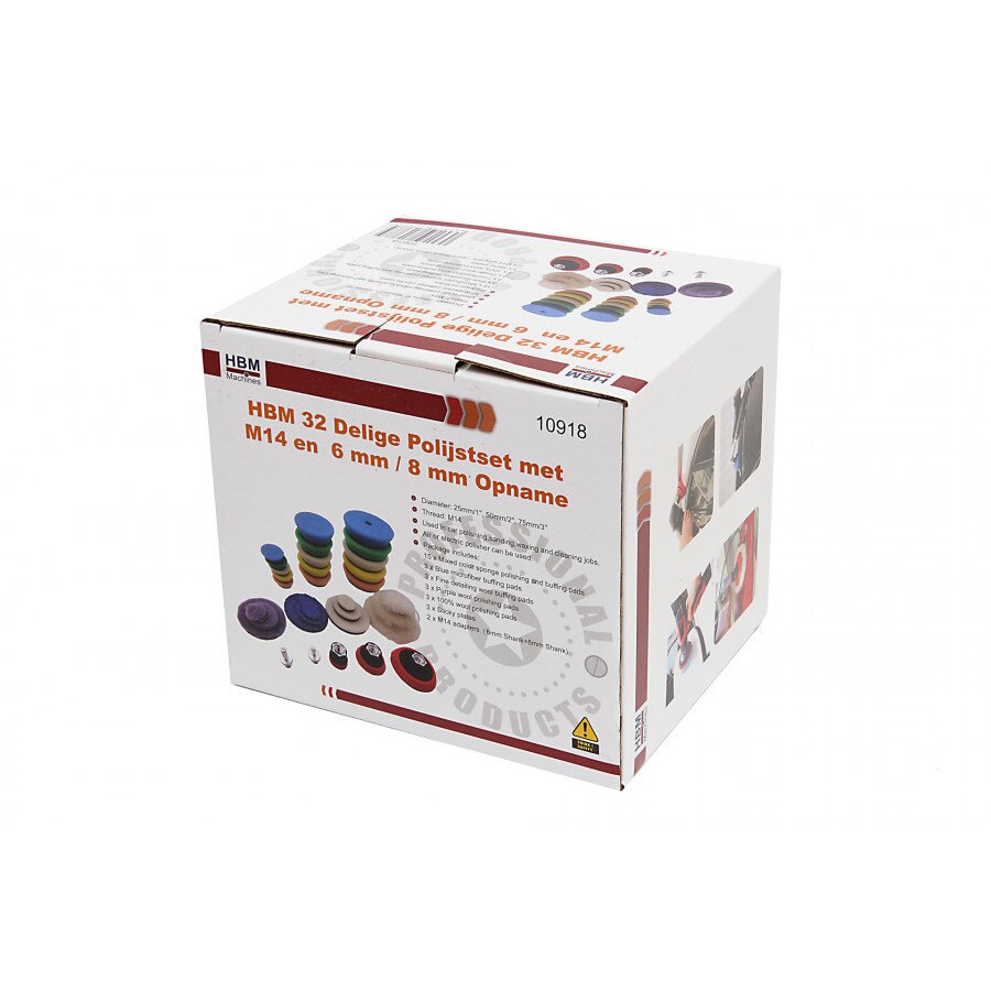 Set discuri pentru lustruit si polishat, 32 piese - HBM 10918 - eMAG.ro
