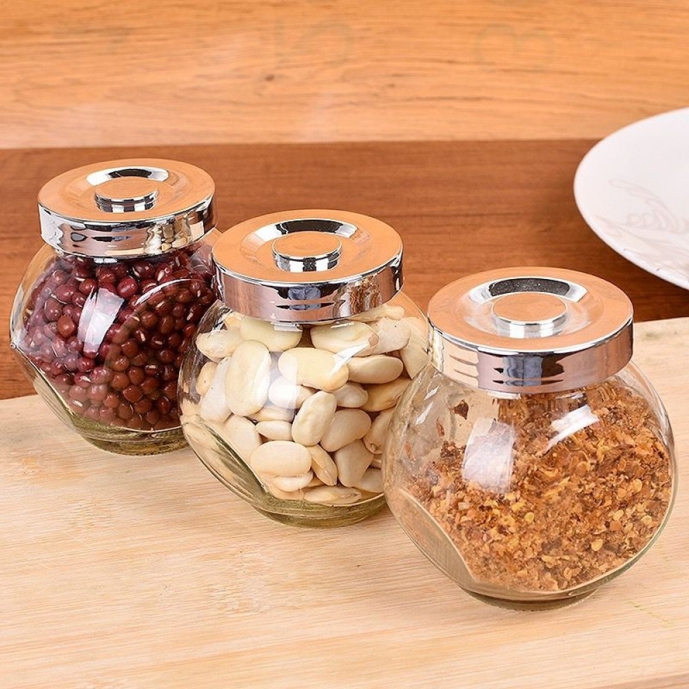 Set 3 borcane sticla pentru condimente, 185 ml - eMAG.ro