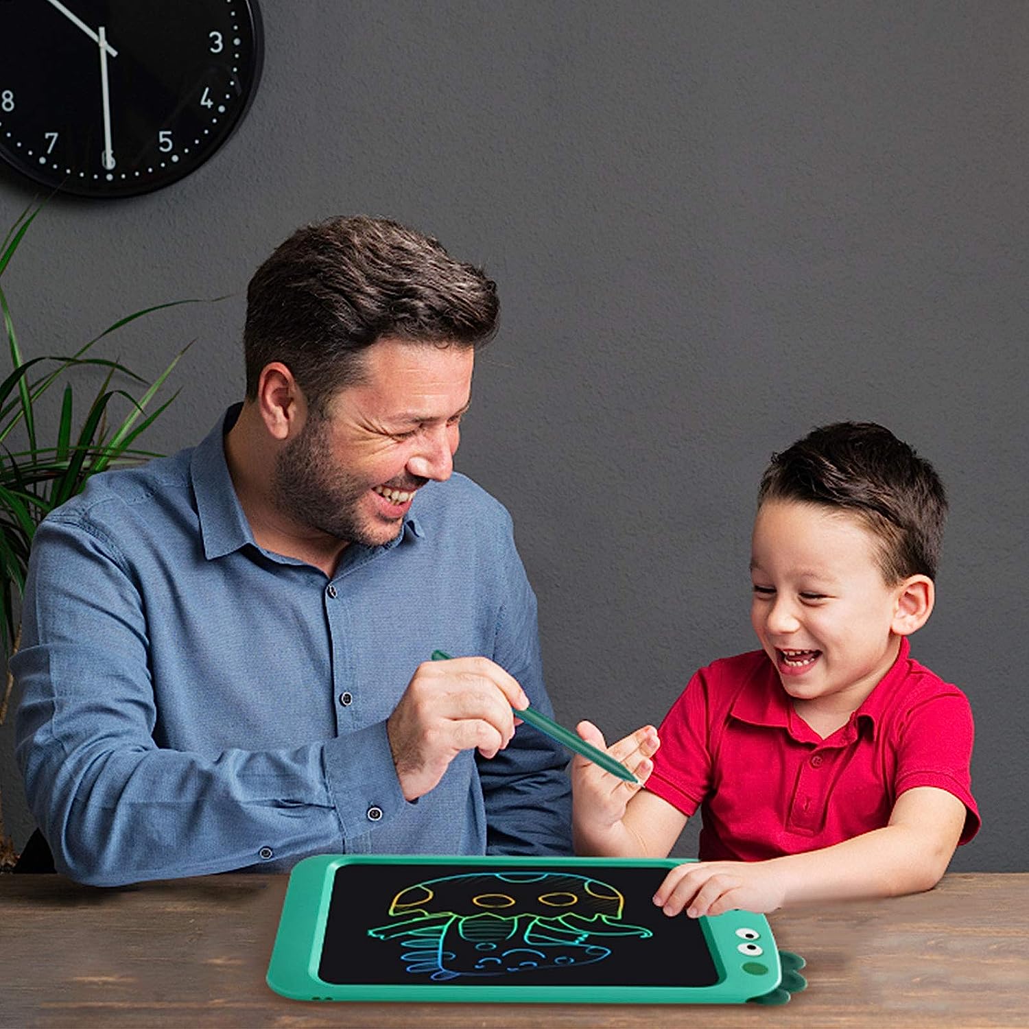 Tableta de desenat pentru copii, LCD, 10.5 inch, Verde - eMAG.ro