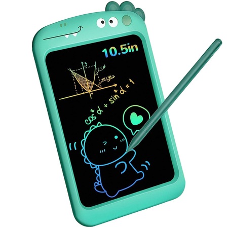 Tableta de desenat pentru copii, LCD, 10.5 inch, Verde - eMAG.ro