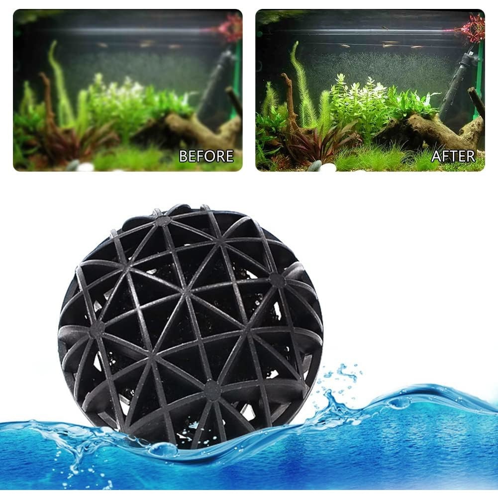 Set 50 Filtrare pentru acvariu, Plastic, 16mm, Negru - eMAG.ro