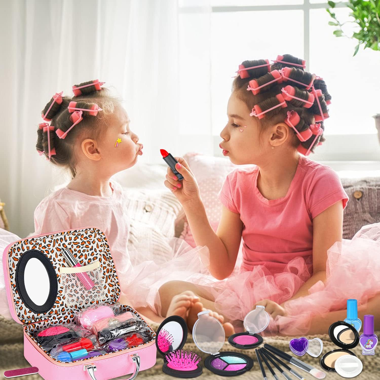 Set de machiaj pentru fete, EXCITAT®, 31 de bucati, + 3 ani, model ...