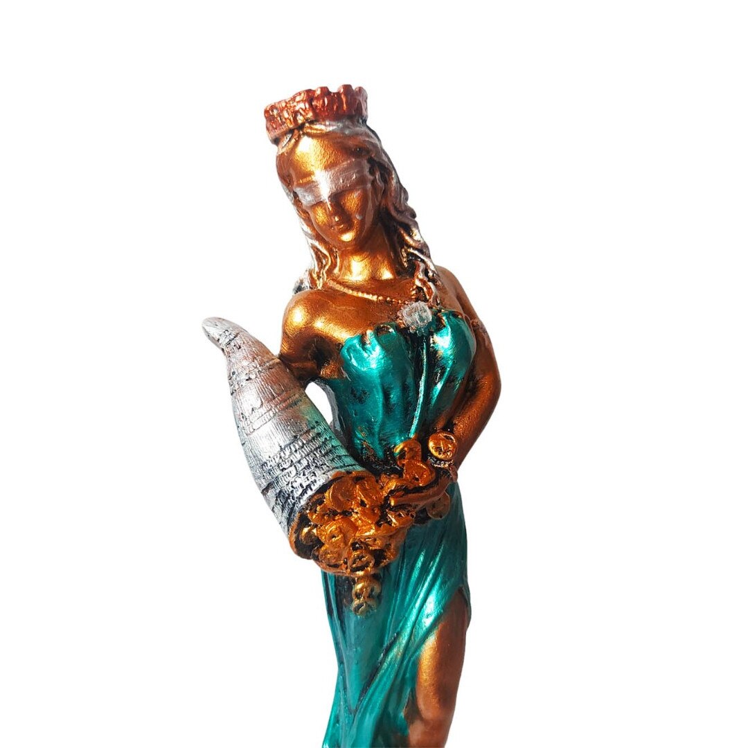 Statueta decorativa Zeita Abundentei, Verde, 30 cm, 356320DV - eMAG.ro