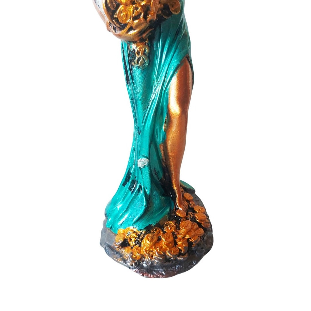 Statueta decorativa Zeita Abundentei, Verde, 30 cm, 356320DV - eMAG.ro