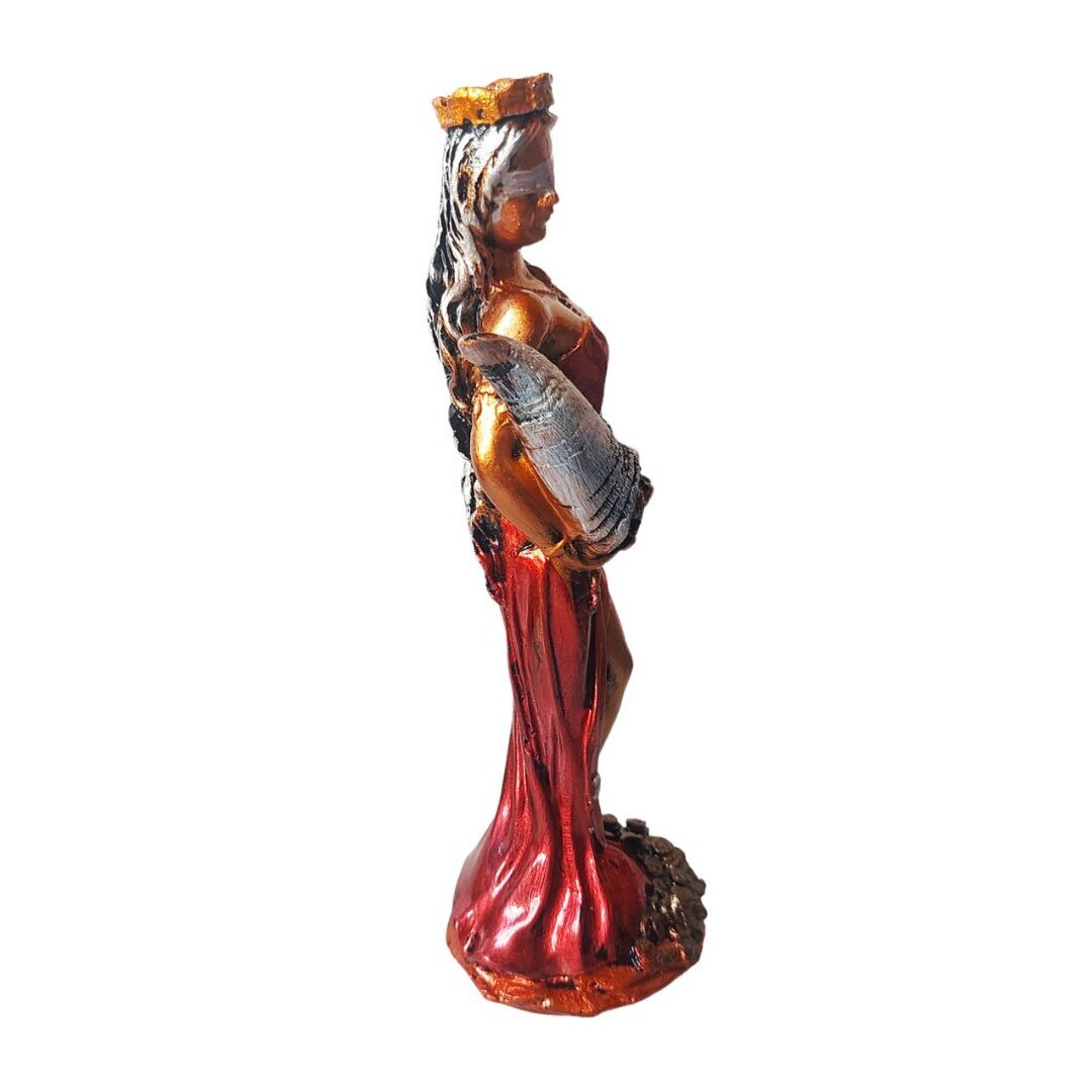 Statueta decorativa Zeita Abundentei, Rosu, 30 cm, 356321DV - eMAG.ro