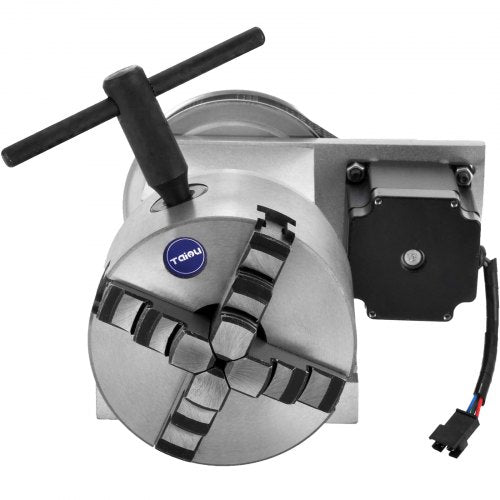 Ax de rotatie CNC, ax rotativ cu 4 falci, ax cu gol de 100 mm ...