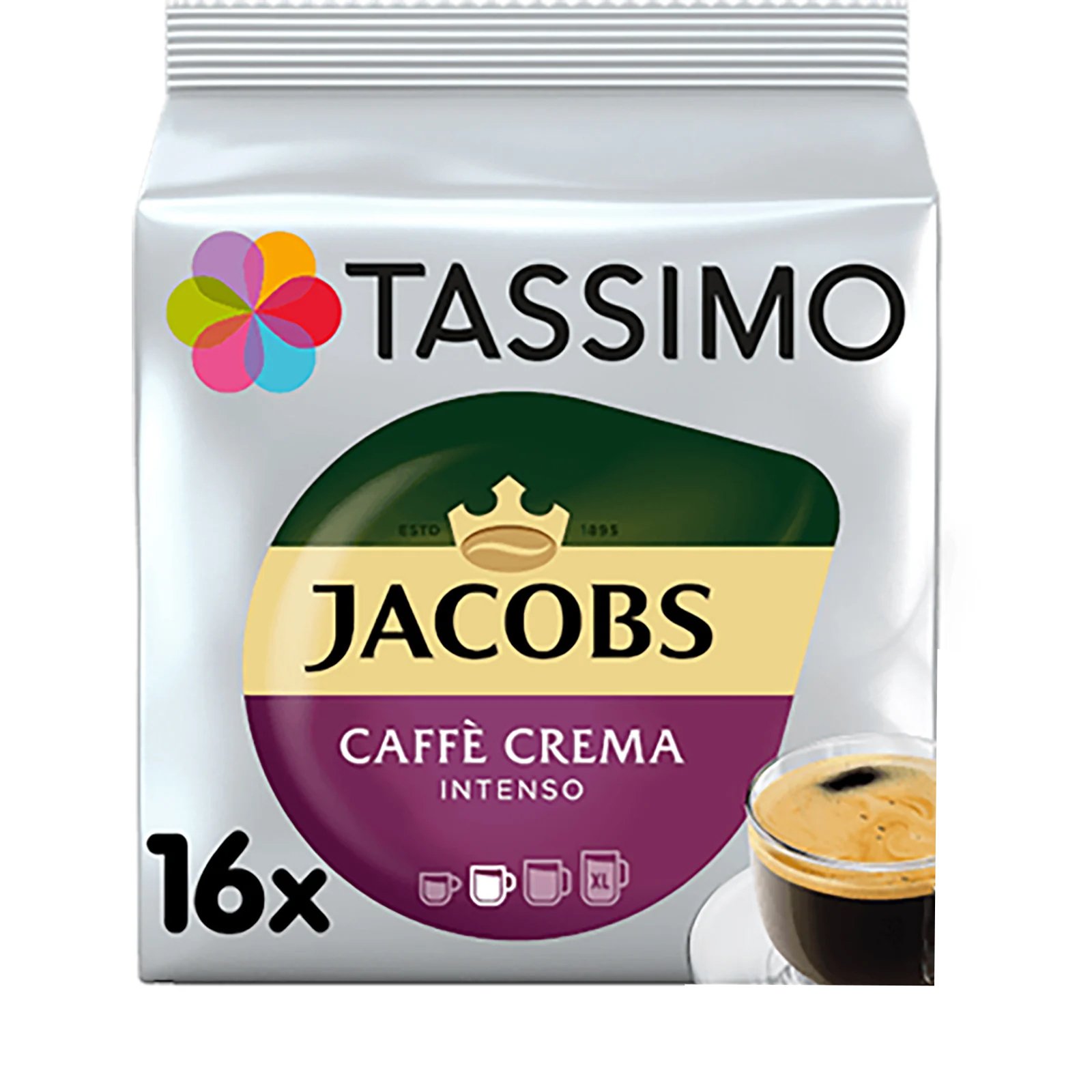 Capsule cafea, Jacobs Tassimo Café Crema Intenso, 80 bauturi x 150 ml ...