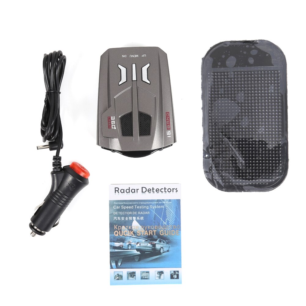 Detector radar auto cu 16 benzi cu afisare display led si alerta voce ...