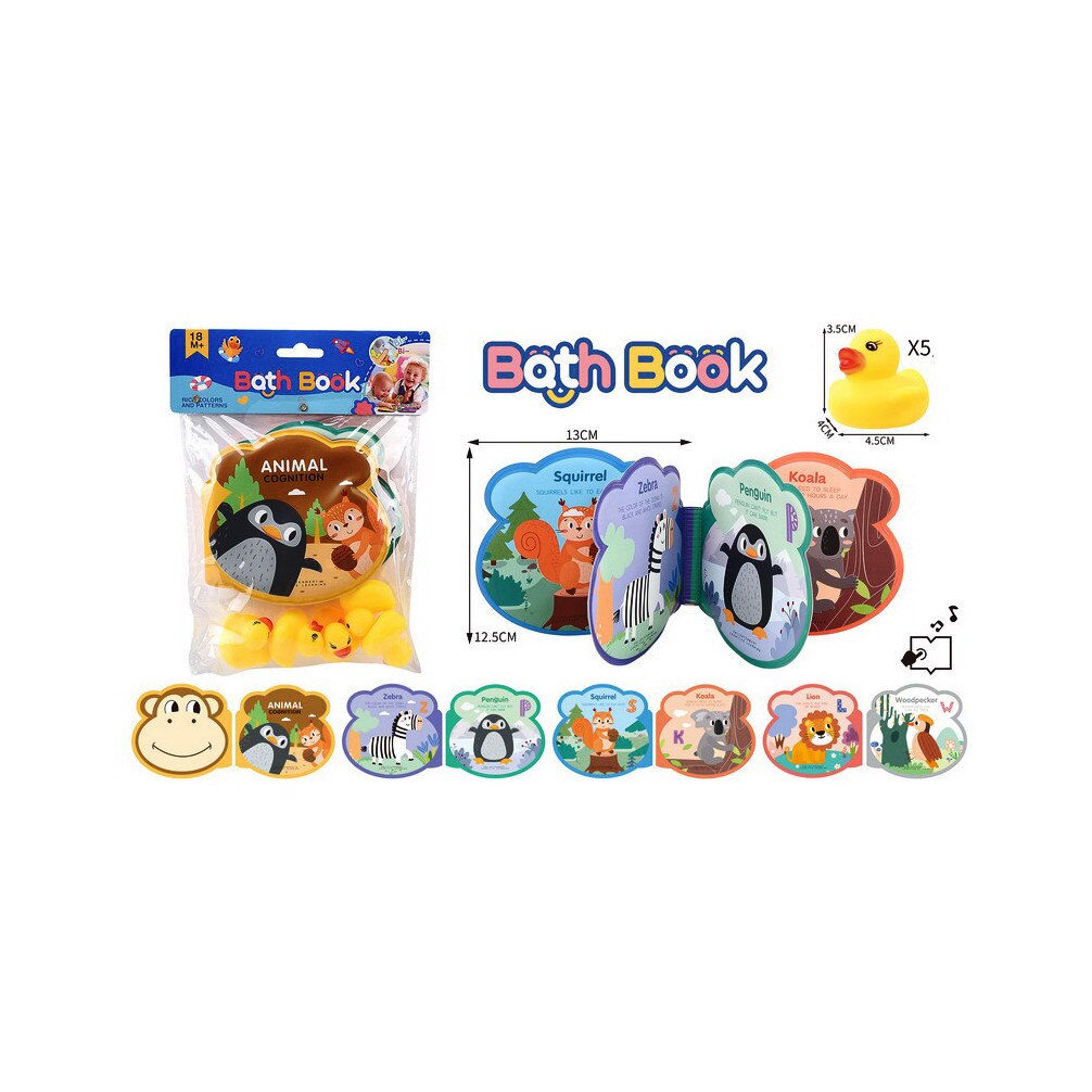 Carte Interactiva Educativa De Baie Cu 5 Ratuste, Pentru Bebelusi - eMAG.ro