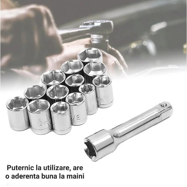 Set de chei tubulare DIGIMAT®, pentru utilizare auto/scuter/moto, 40 ...
