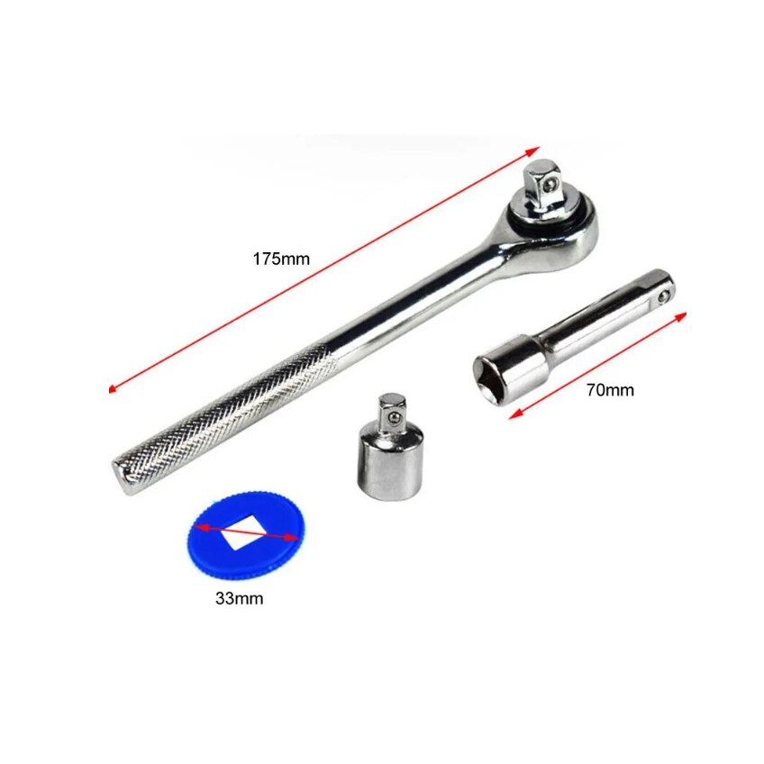Set de chei tubulare DIGIMAT®, pentru utilizare auto/scuter/moto, 40 ...