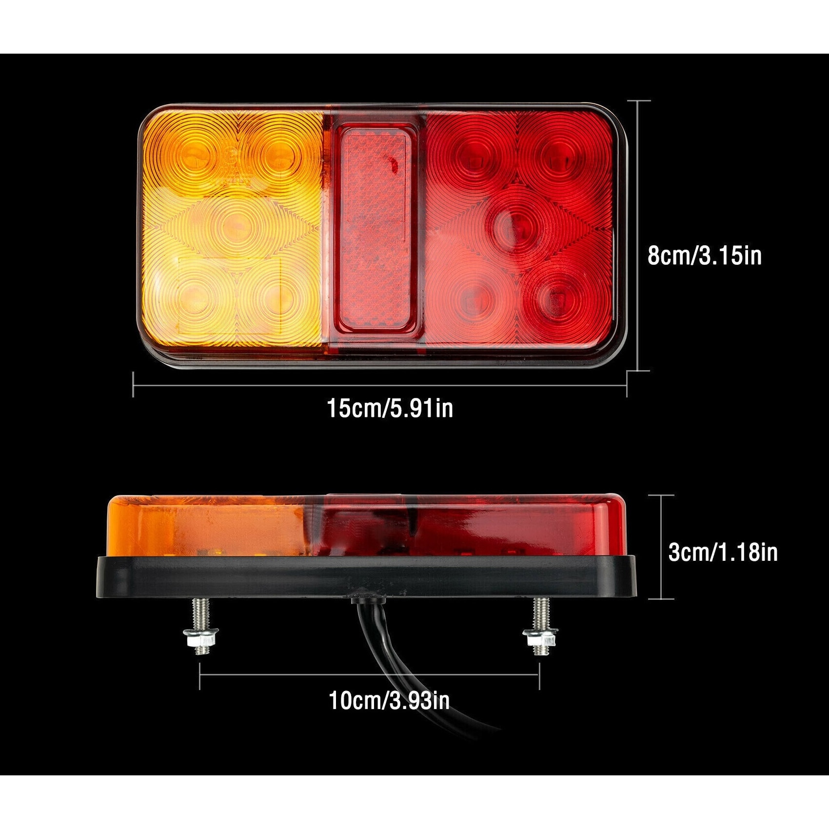 Set Led stopuri pentru remorca, rulota 12V, 2 buc - eMAG.ro