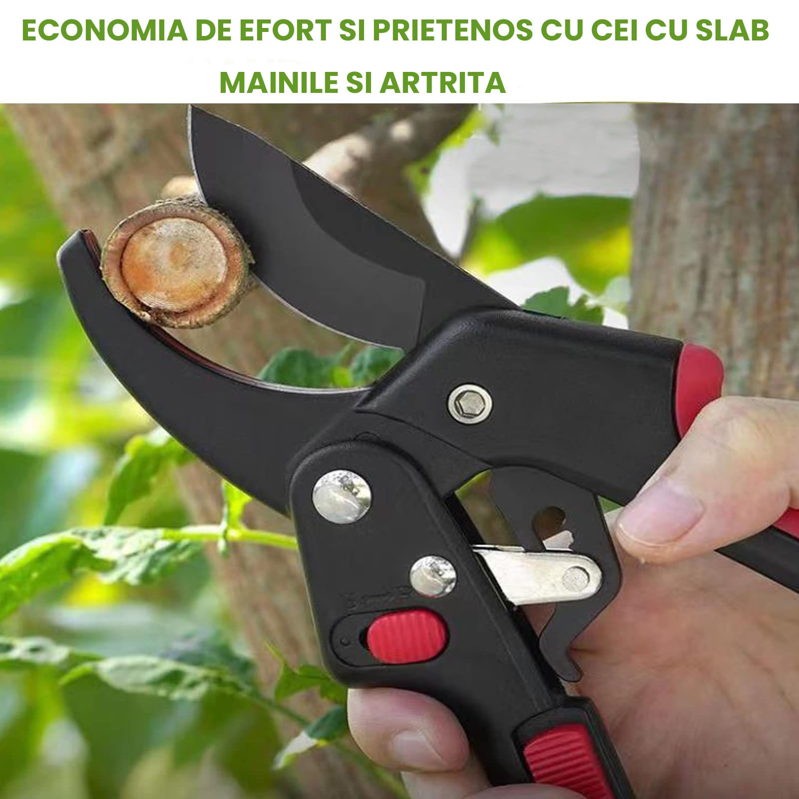 Foarfeca de gradina pentru lemn uscat si toaletare crengi, Amtok, cu ...