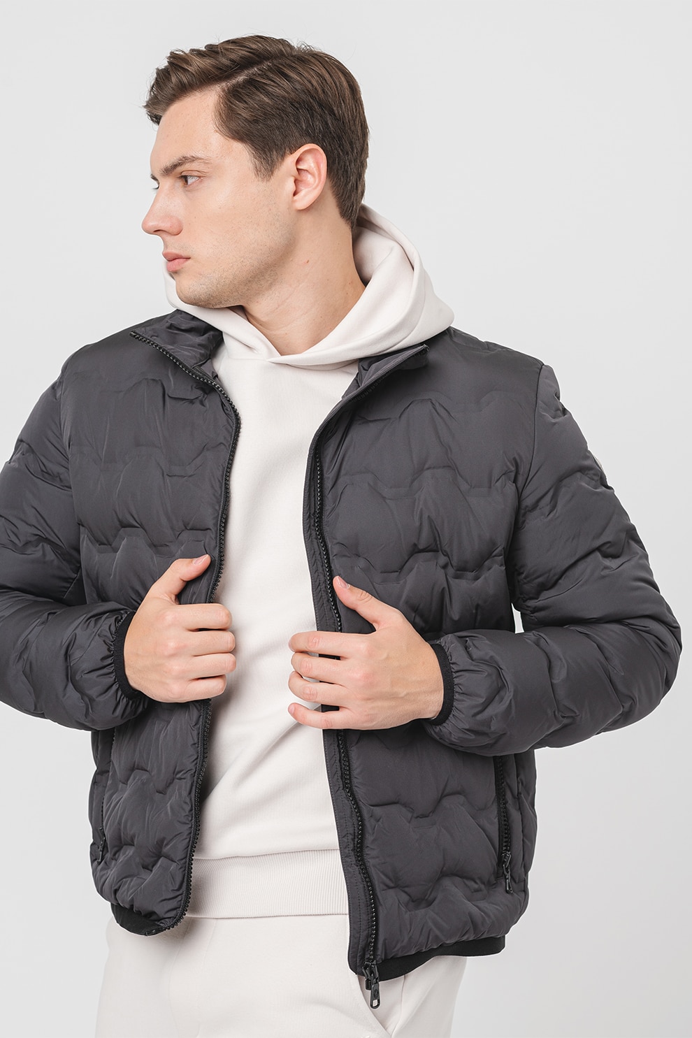 Colmar, Geaca cu umplutura de puf, Gri carbune, 50 - eMAG.ro