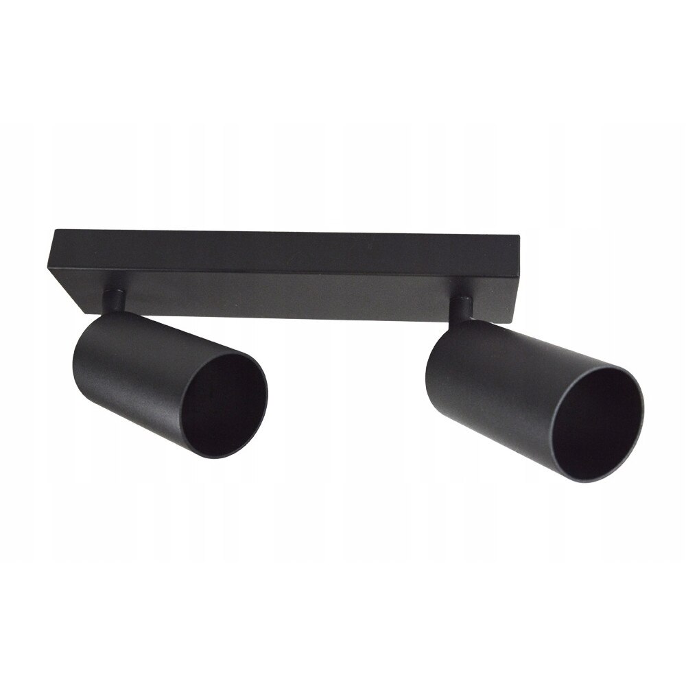 Spot LED dublu, 230V, Aluminiu, 55x100 mm, Negru - eMAG.ro