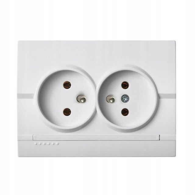 Priza dubla franceza, Kanlux, ABS, 16A, 250V, Alb - eMAG.ro