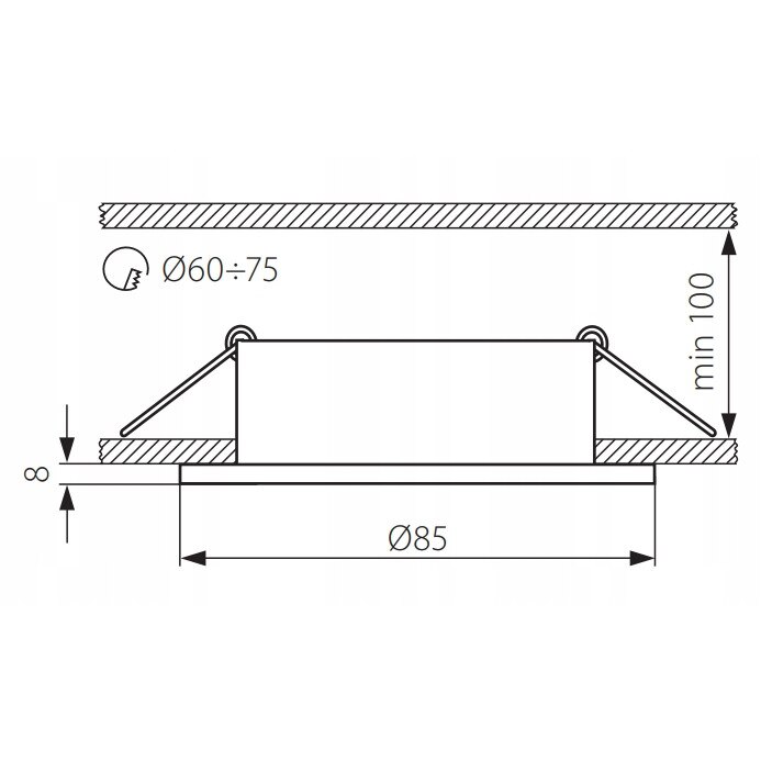 Spot cu halogen, Kanlux, Otel/Sticla, 1 x MR16, 35W, 12V, IP44 ...