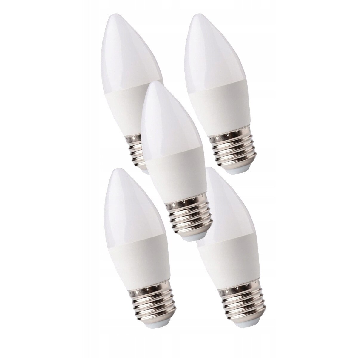 Set 5x BEC LED, E27, 7W, ALB NEUTRU, 7W=60W - eMAG.ro