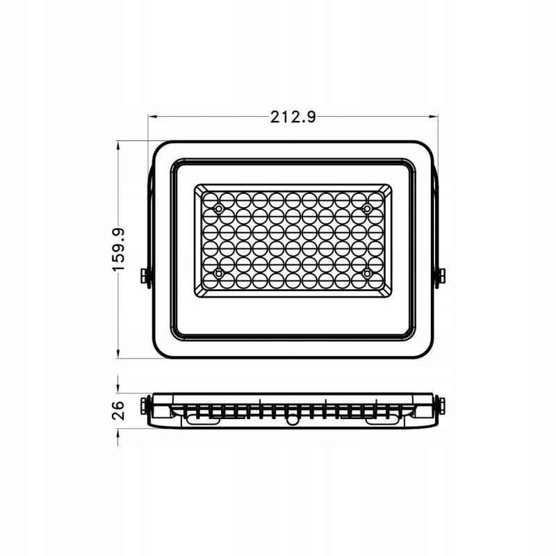 Lampa LED Halogen PREMIUM, Ecolight, 500W, 5000 LM, Gri - eMAG.ro