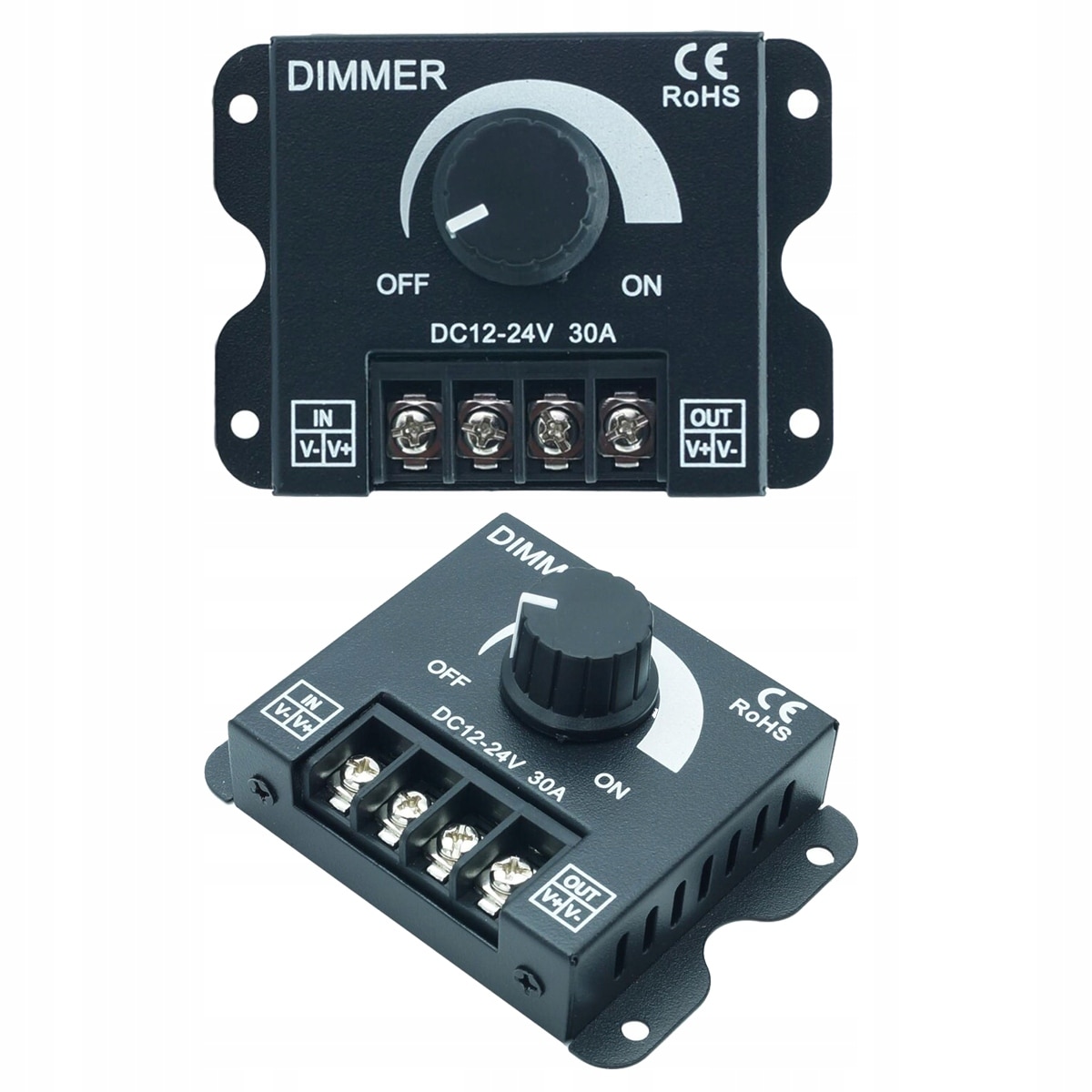DIMMER LED, MANUAL, 30A, 12V, 24V, 360W, METAL - eMAG.ro