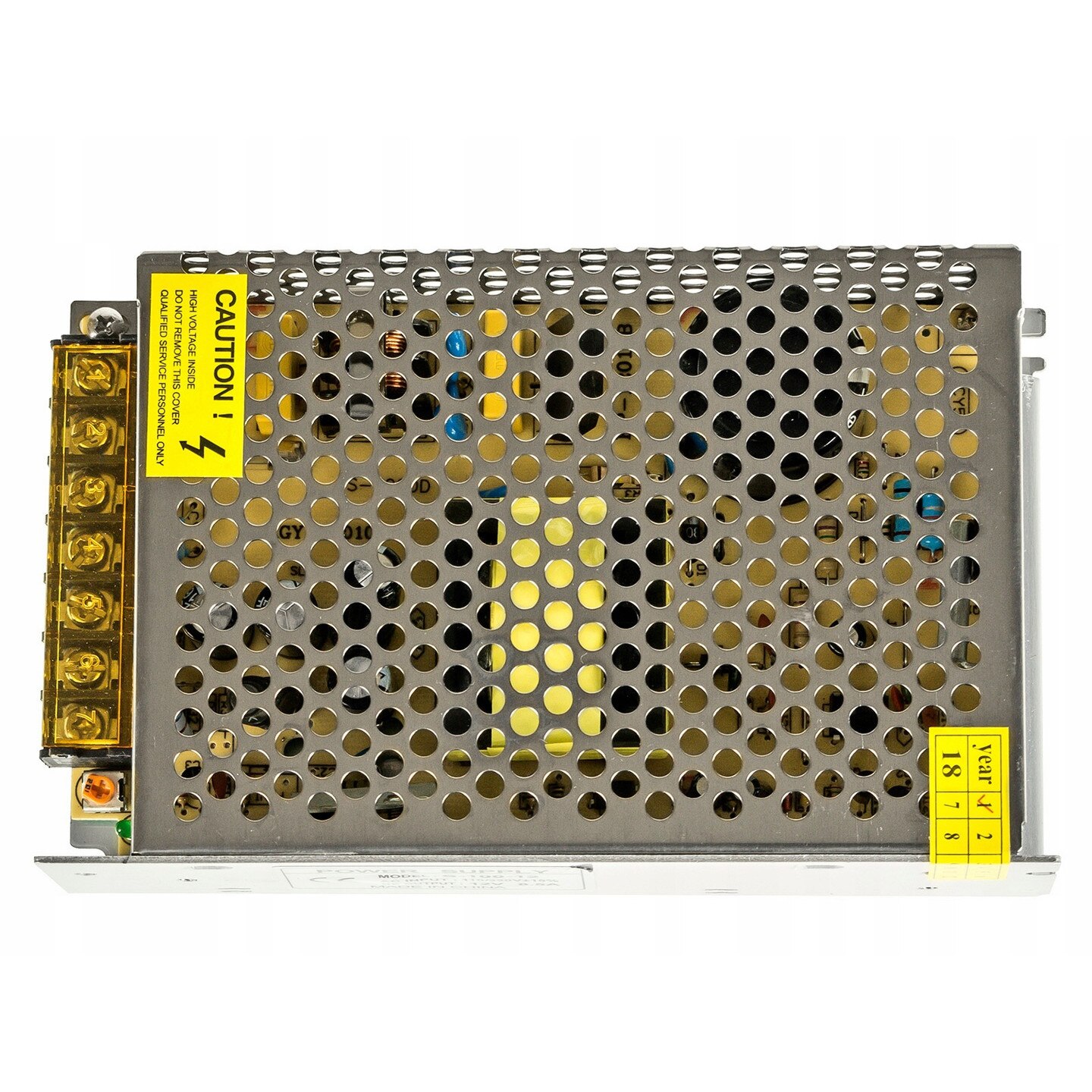 Sursa de alimentare cu transformator modular pentru benzi LED, Metal, 100W, 8.3A, 16x10x4,2 cm ...