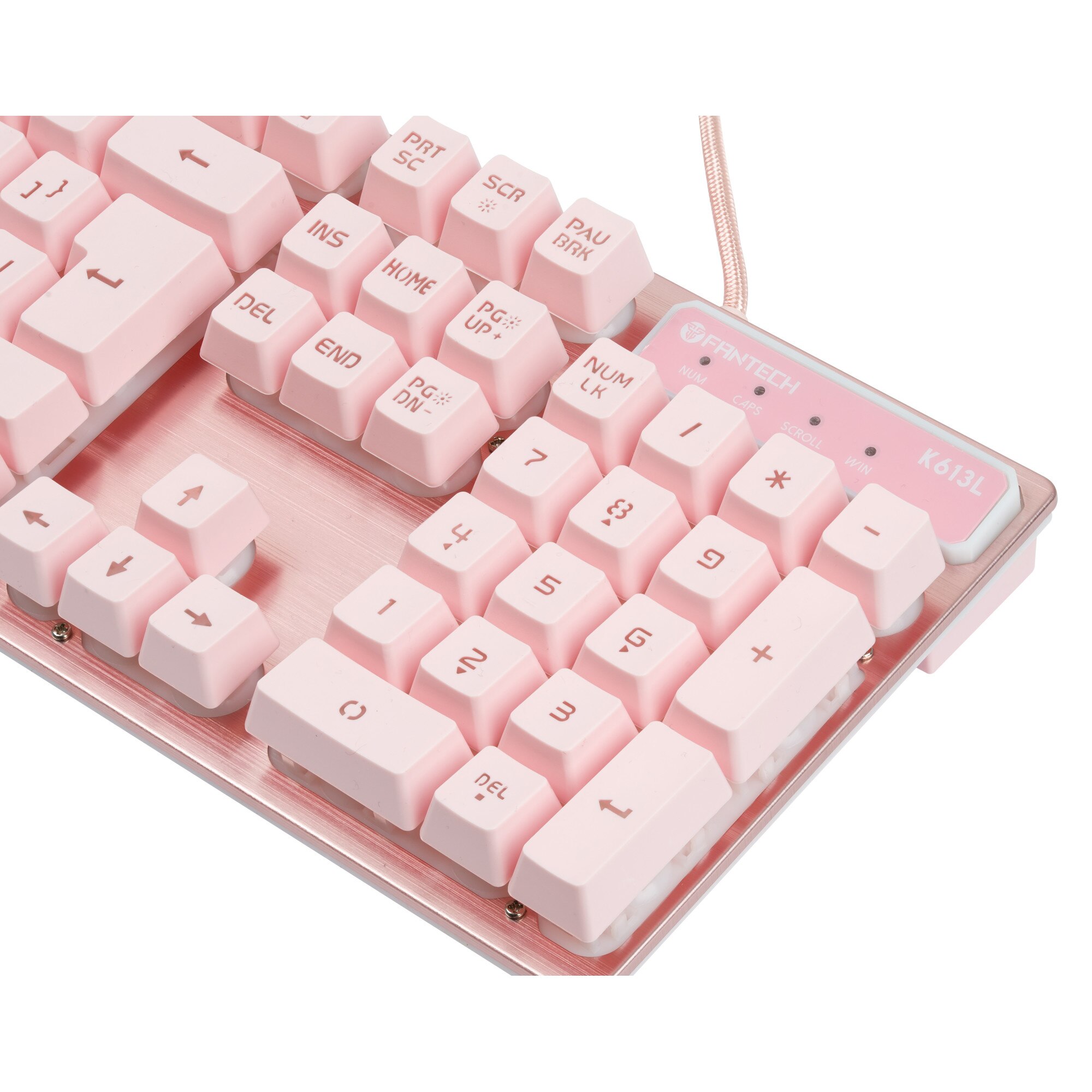 Tastatura cu membrana K613L, FanTech, Roz - eMAG.ro