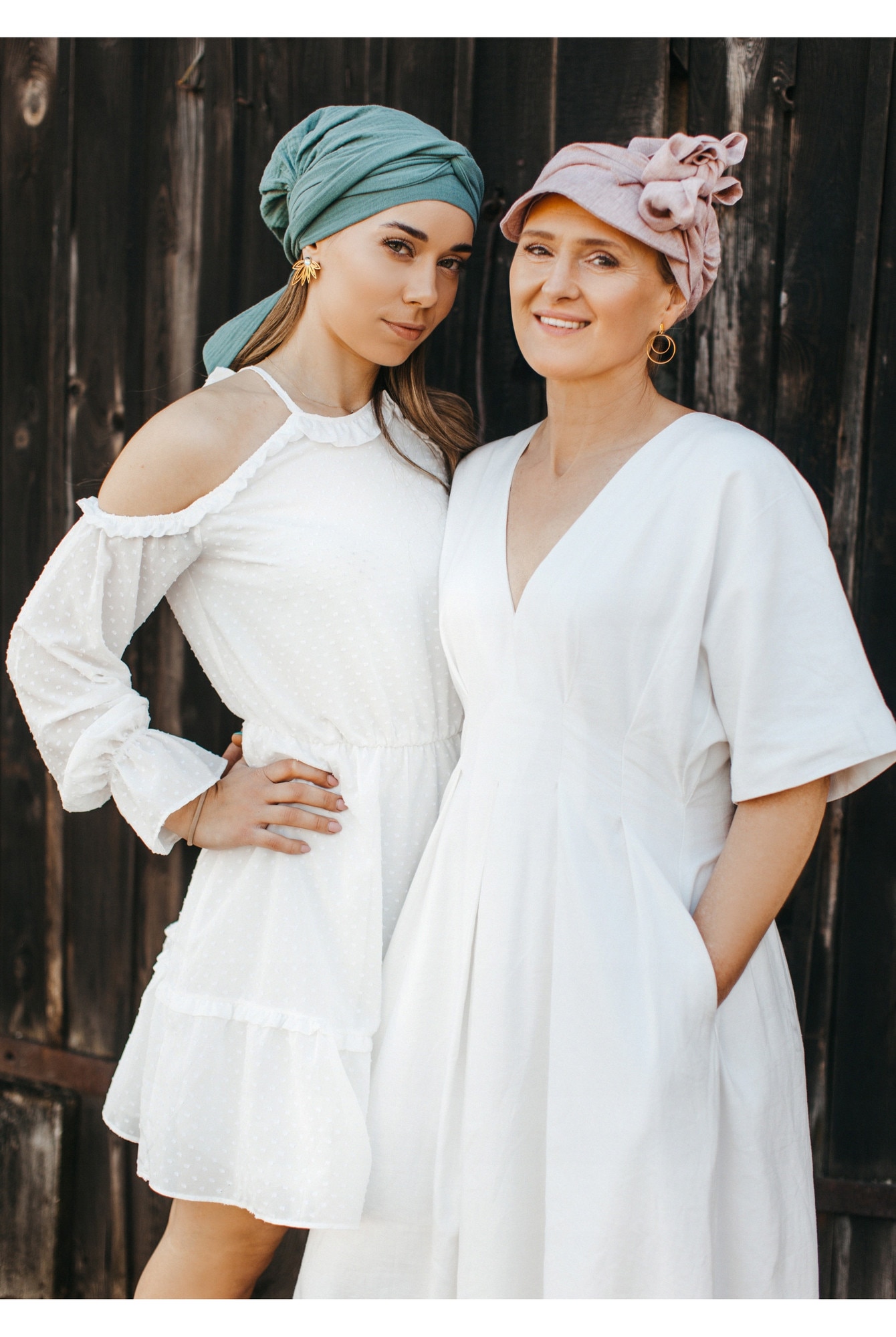 Turban Lara, in, roz, 54-60 cm Eva Design - eMAG.ro