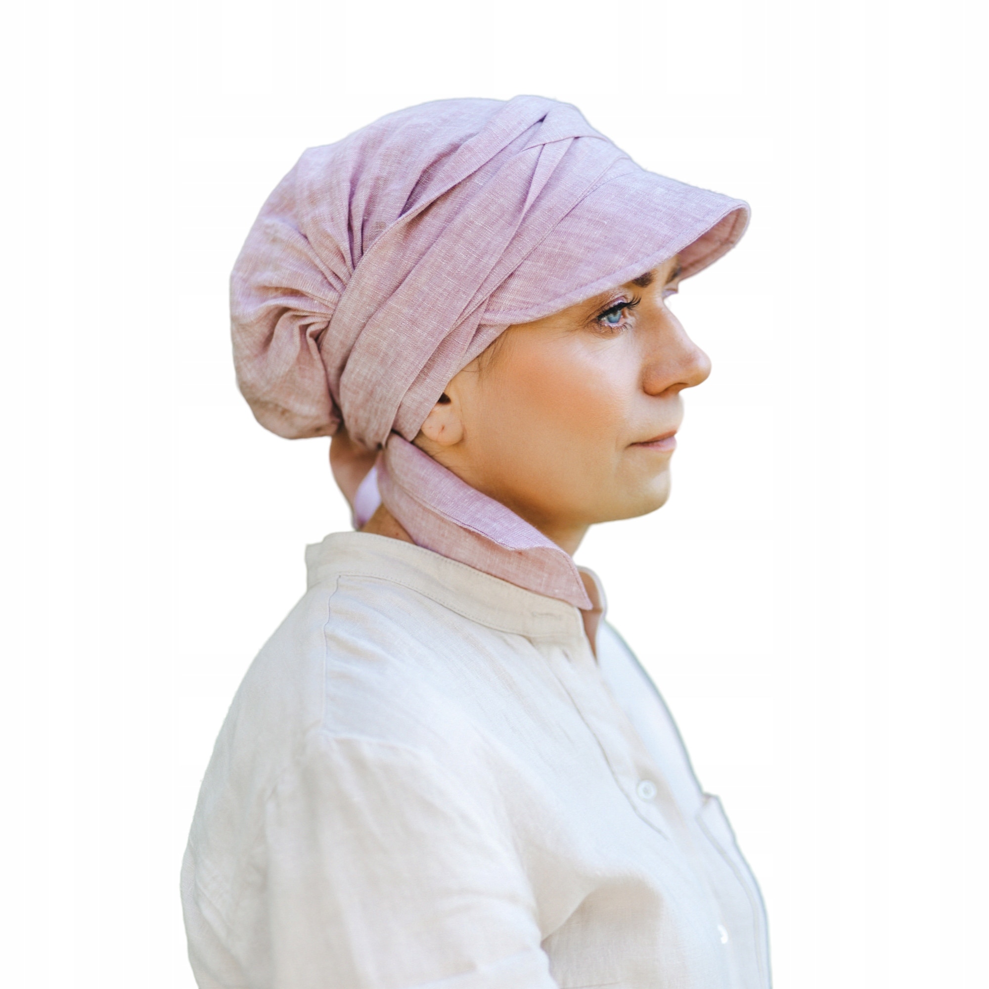 Turban Lara, in, roz, 54-60 cm Eva Design - eMAG.ro