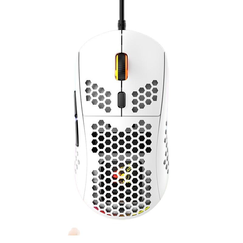 Mouse gaming, Cu fir, RGB, Alb - eMAG.ro