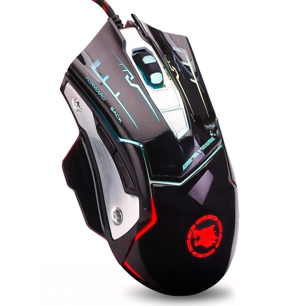 Mouse cu fir, RGB, Negru - eMAG.ro