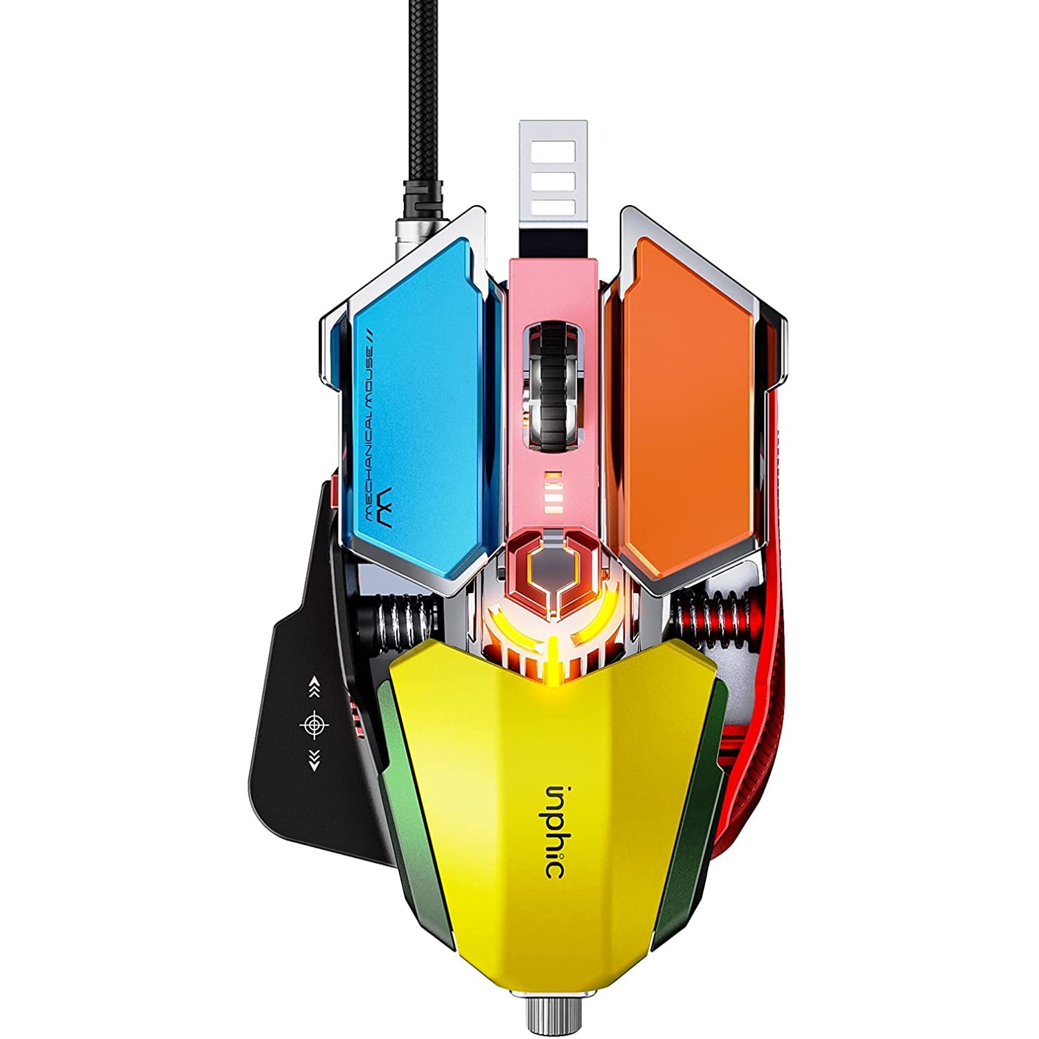 Mouse gaming cu fir, Multicolor - eMAG.ro