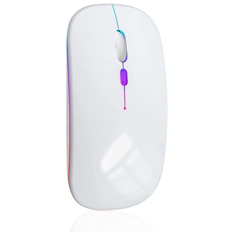 Mouse Wireless, LED, Alb - eMAG.ro