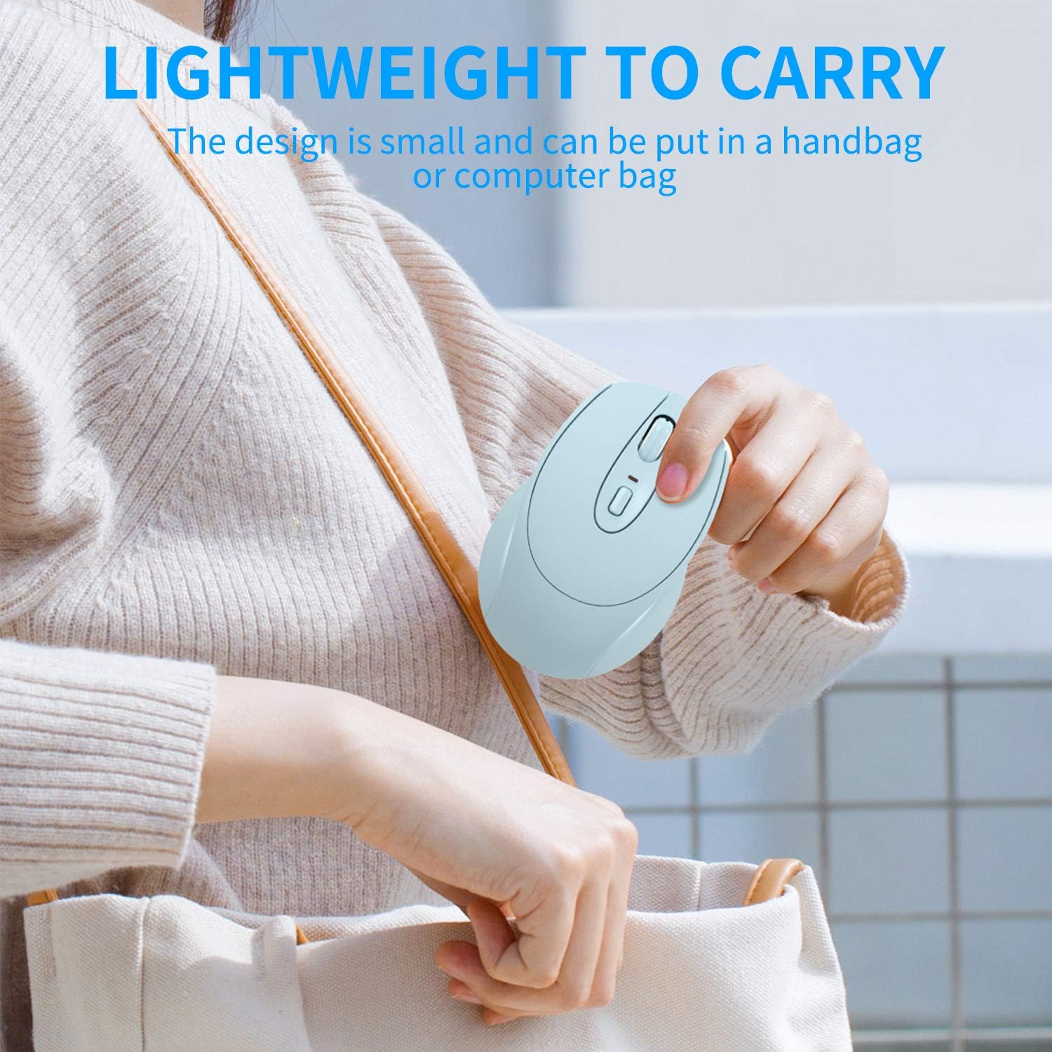 Mouse fara fir, 2.4GHz, Silentios, Albastru - eMAG.ro