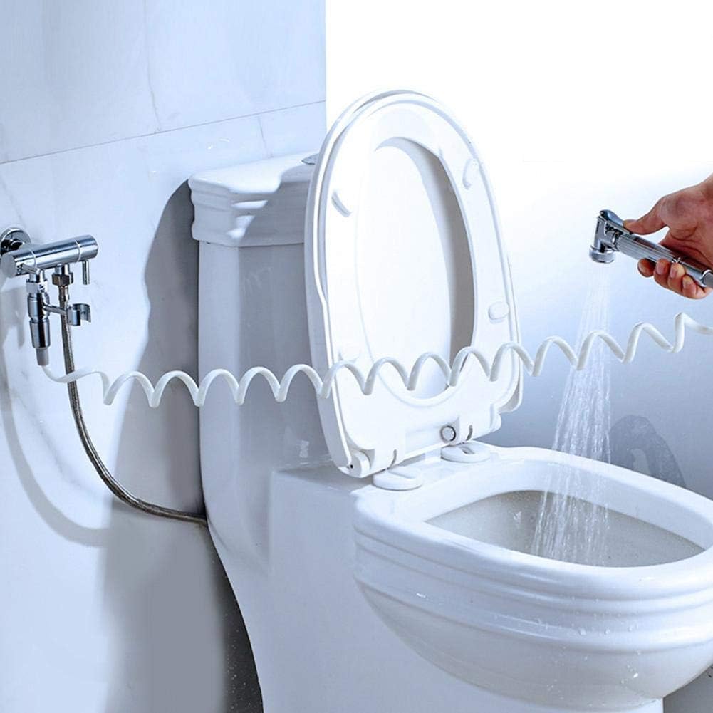 Furtun cu arc flexibil pentru bideu, ABS, 2 m, Alb - eMAG.ro