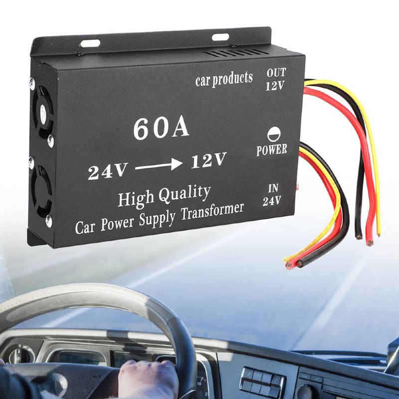 Convertor auto tensiune de la 24V la 12V, 60A - eMAG.ro