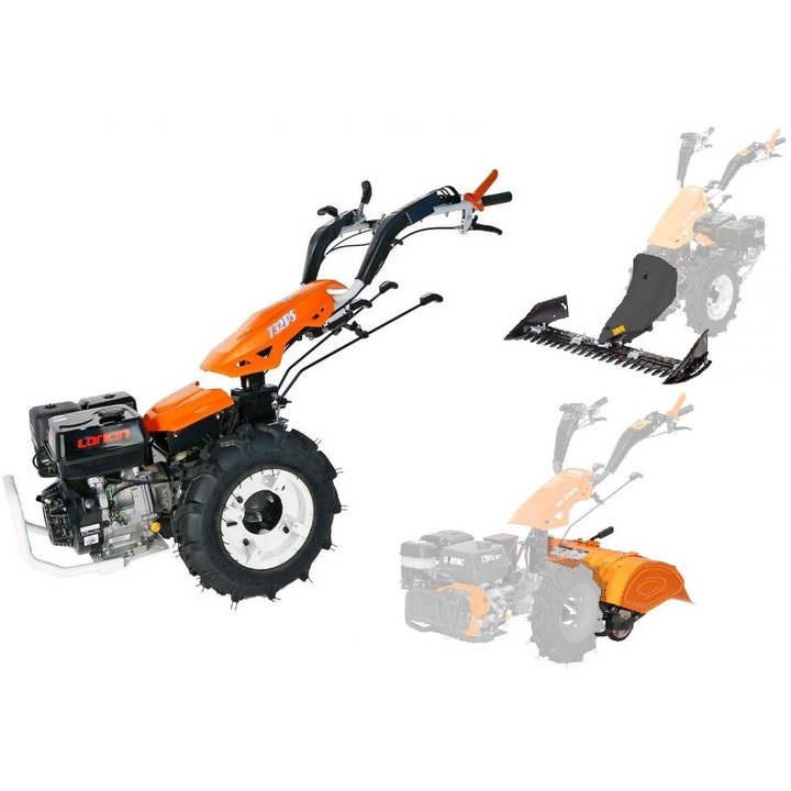 Pachet motocultivator OMAC MV 9000, 4 timpi, 270 CC, 6.6 kW, 9 CP ...