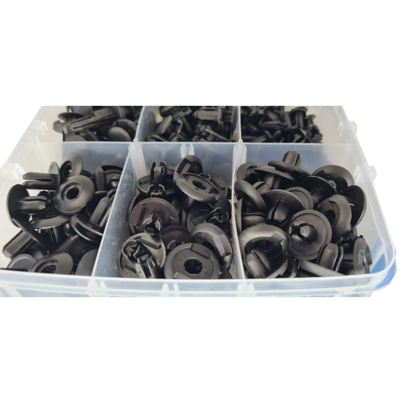 Set clipsuri cleme auto de plastic, universale, 620 piese - eMAG.ro