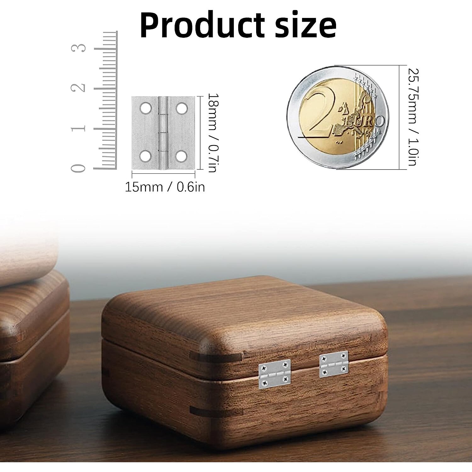 Set 50 mini balamale/200 suruburi, JENUOS®, 18x15mm, Argintiu - eMAG.ro