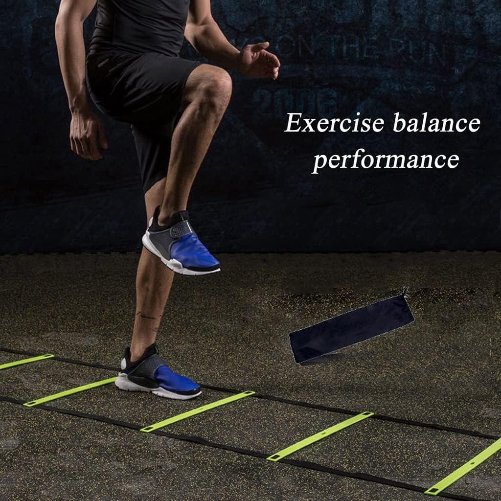 Scara antrenament, Zola®, reglabila, plastic, 6 m, negru-galben - eMAG.ro