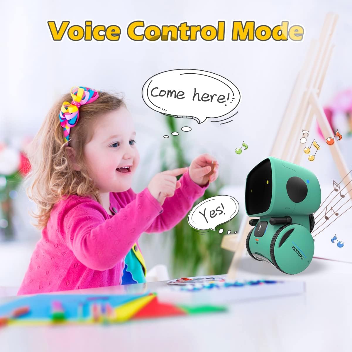 Robot intelligent pentru copii, Interactiv cu Senzor Tactil, Control ...