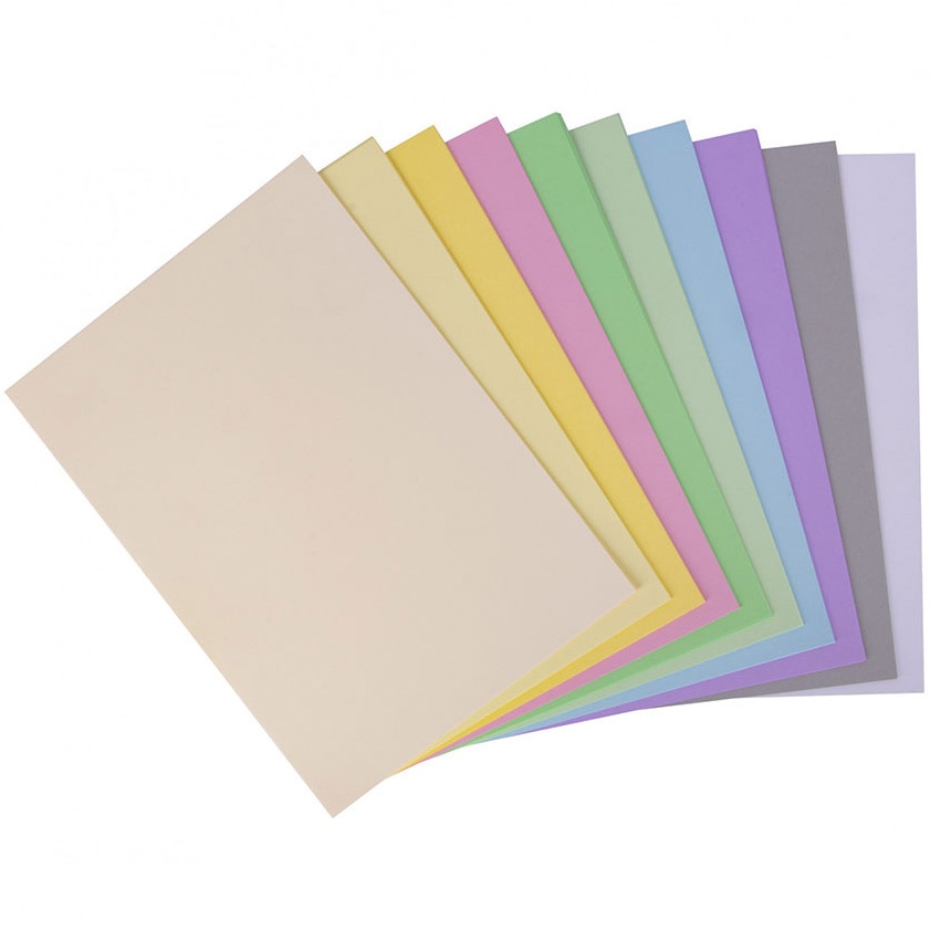 Carton color Apli, 50 file, 5 file/culoare,32 x24 cm,culori: alb, gri ...