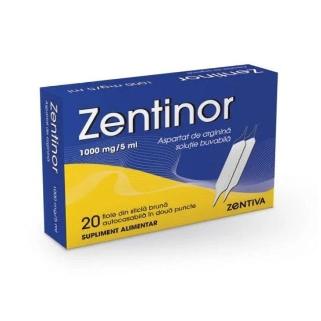 Zentinor supliment alimentar cu arginina, solutie buvabila 1000 mg/5ml ...