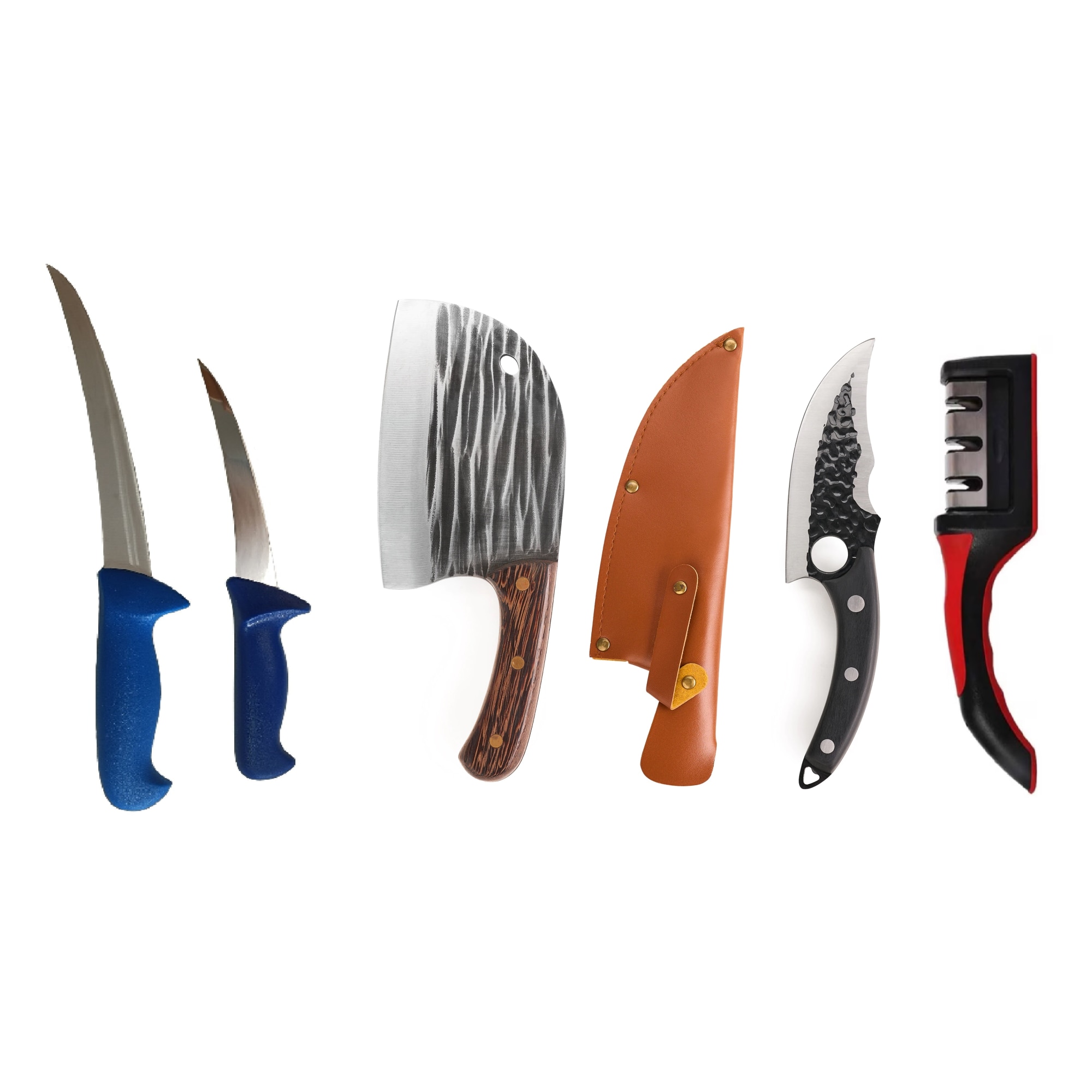 Set profesional compus din 2 cutite pentru macelarie, 1 Cutit transat ...