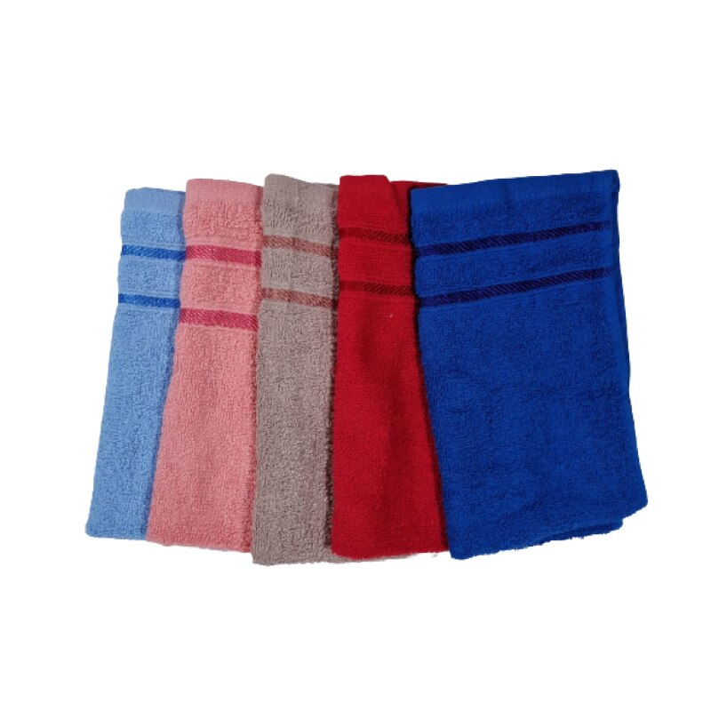 Set 5 prosoape pentru maini, multicolor, 28 x48 cm, 100% bumbac, 400 gr ...